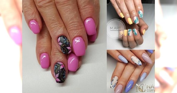 Wiosenne hybrydy z modnymi wzorkami - 25 pomysłów na urzekający manicure