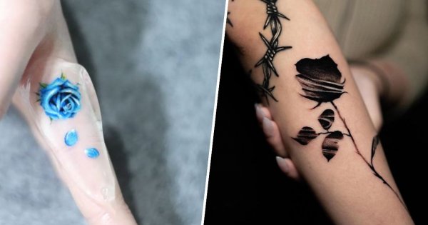 Tatuaż róży - to piękny, kobiecy motyw! Przedstawiamy 15 ...
