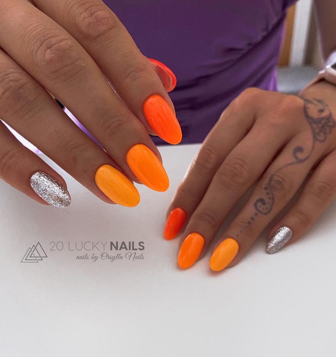 Paznokcie neonowe - piękne i odświeżające płytkę! Oto 15 wspaniałych ...