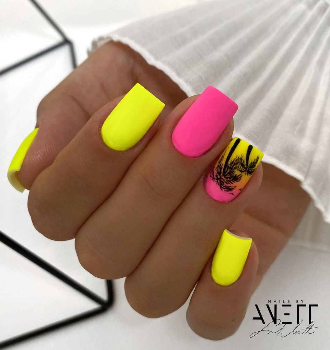 #neonnails - paznokcie neonowe. Zobacz 15 idealnych przykładów na wakacje!