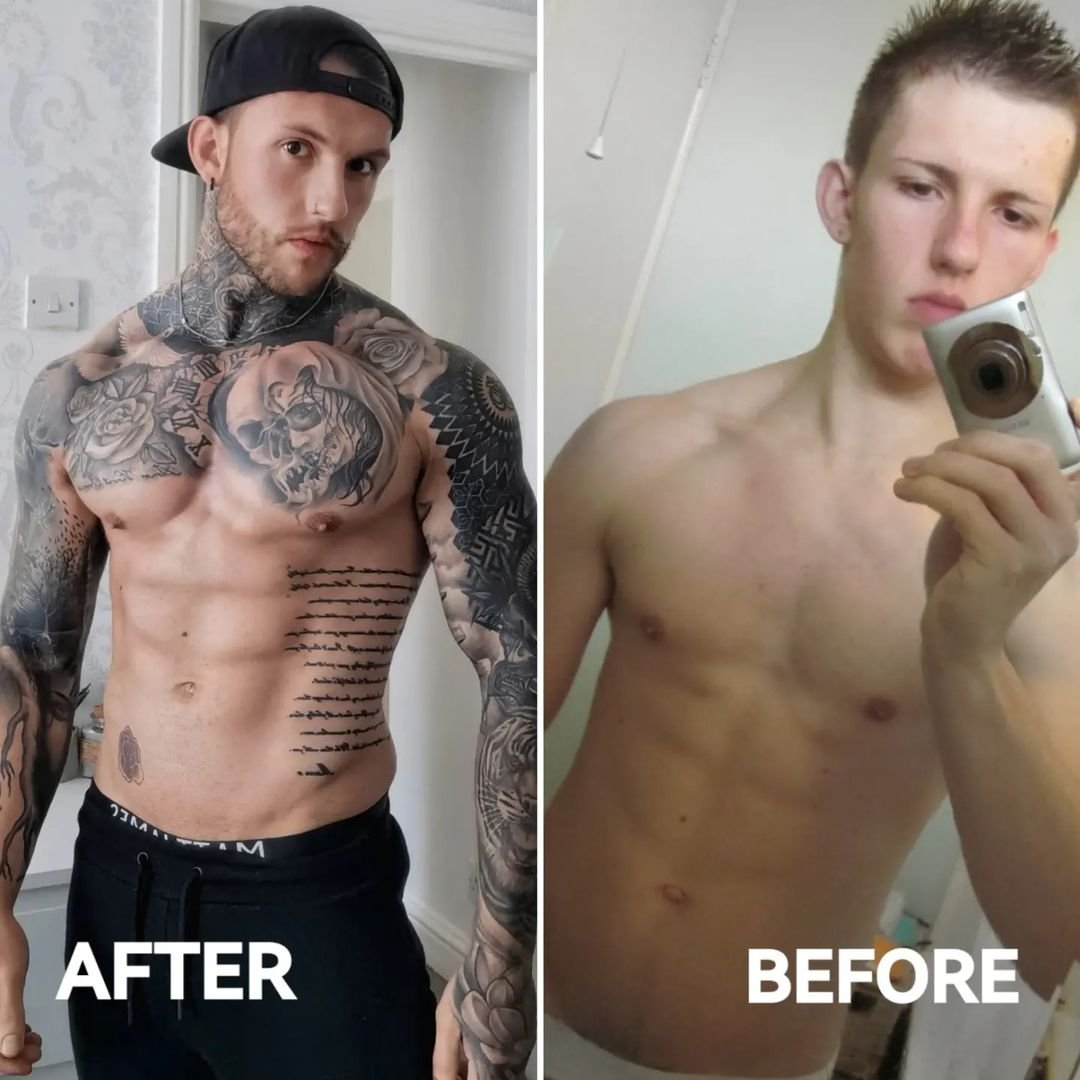 Jest wytatuowanym i przystojnym modelem. Jednak jeszcze kilkanaście lat temu wyglądał inaczej!