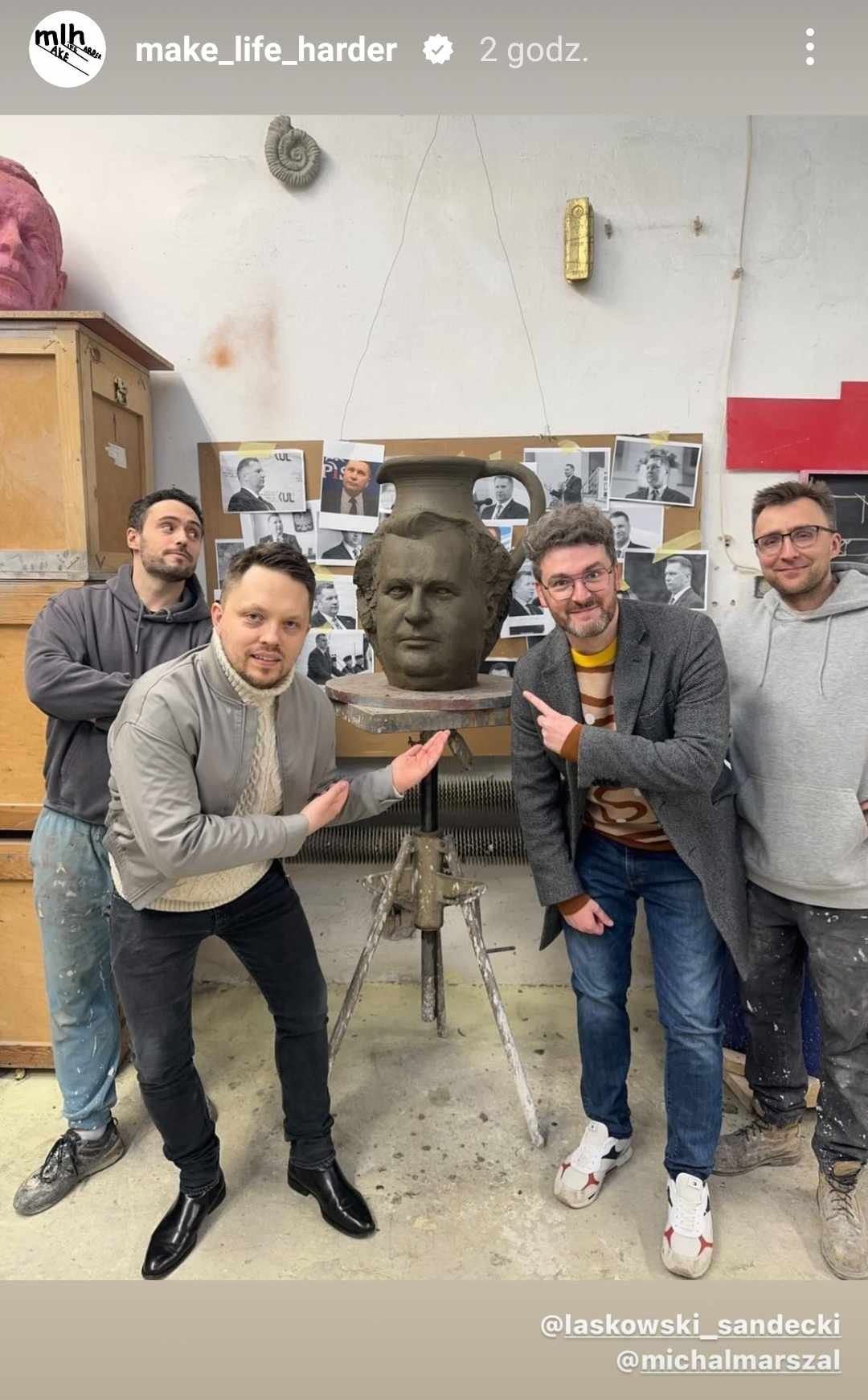 Dzban dla Przemka prawie gotowy! Jest duży, a z przodu ma twarz ...