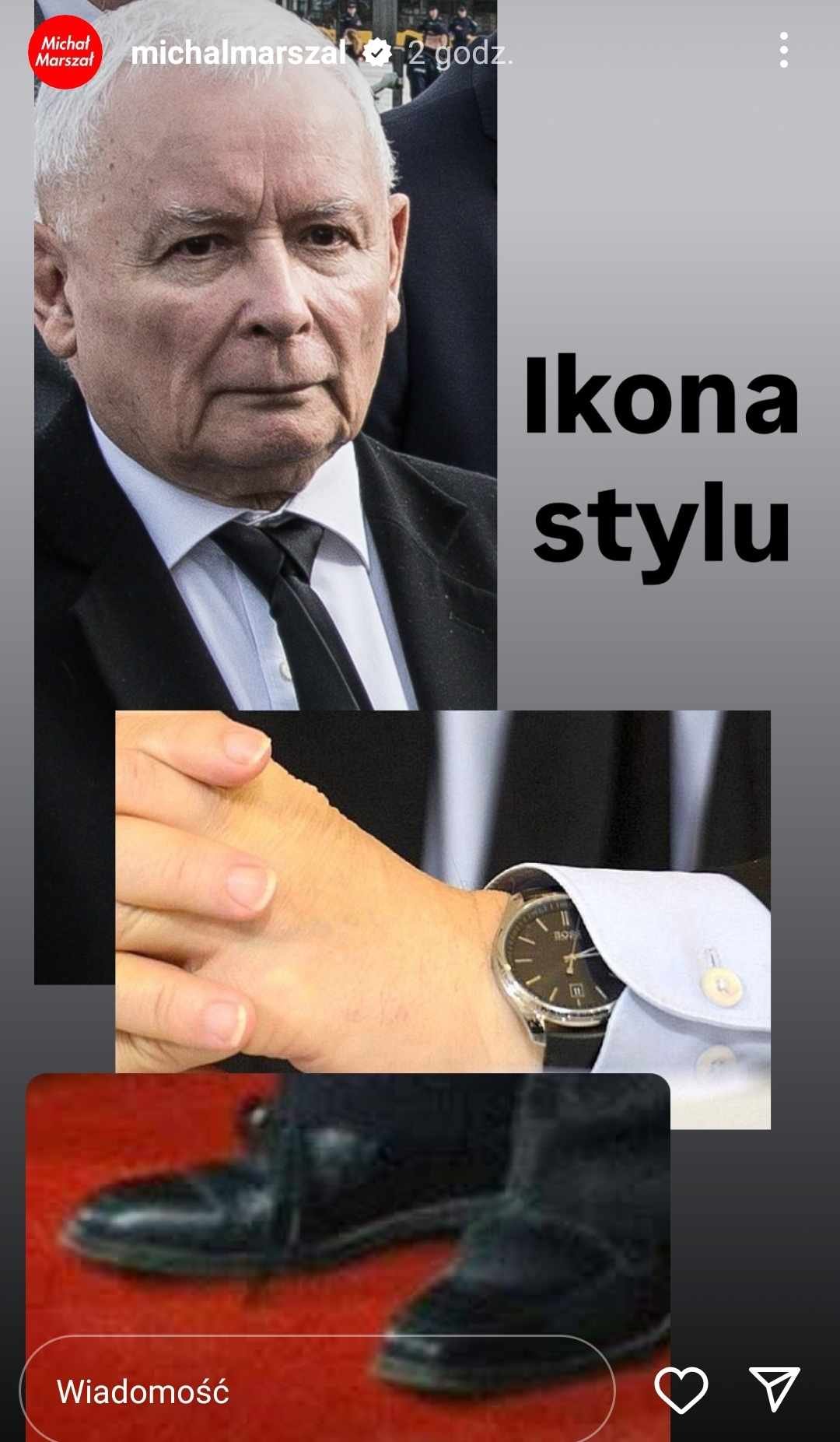 Jaro zaliczył wpadkę. Jego krawat żyje własnym życiem. 75-latek ...