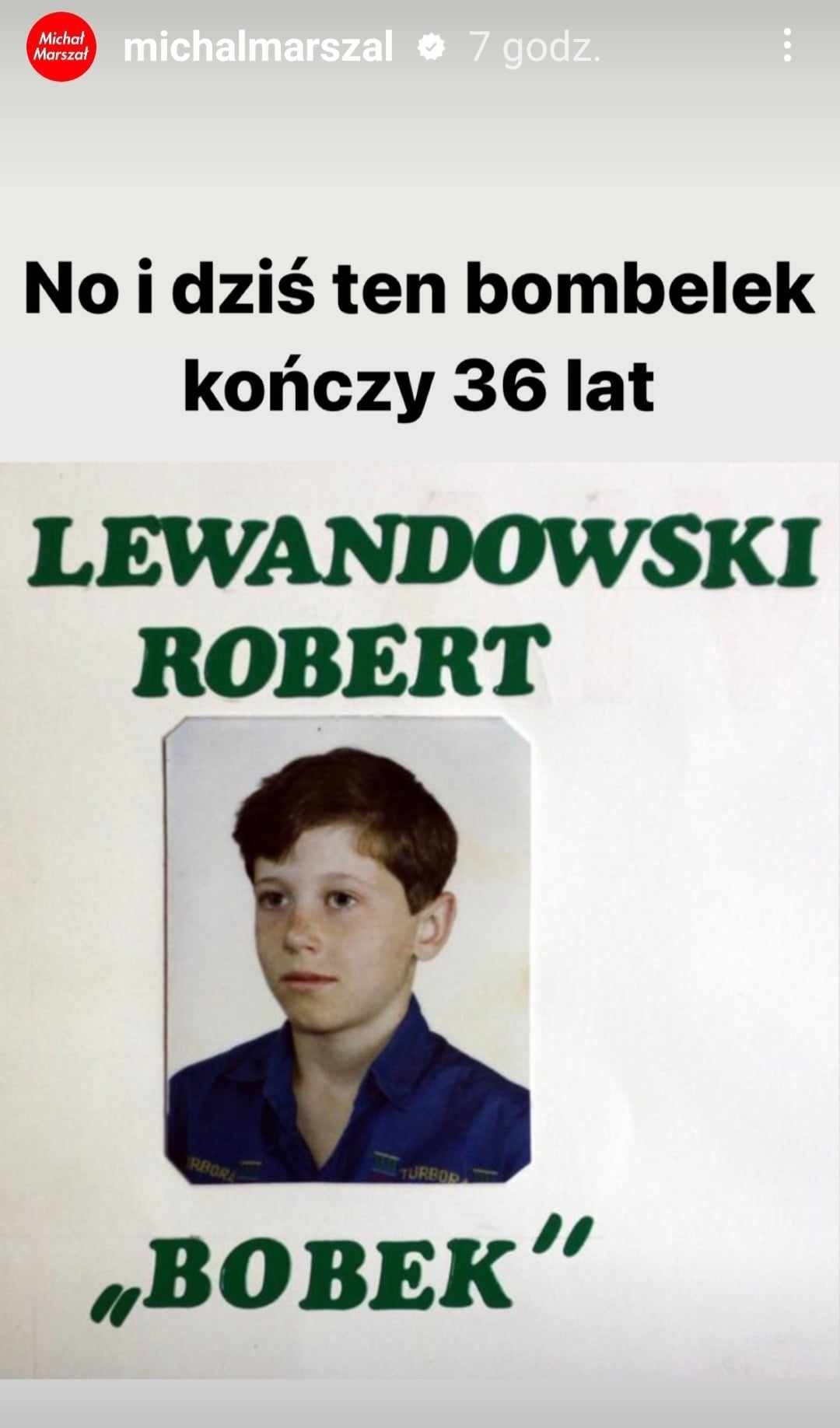 Robercik obchodzi urodziny. Są memy