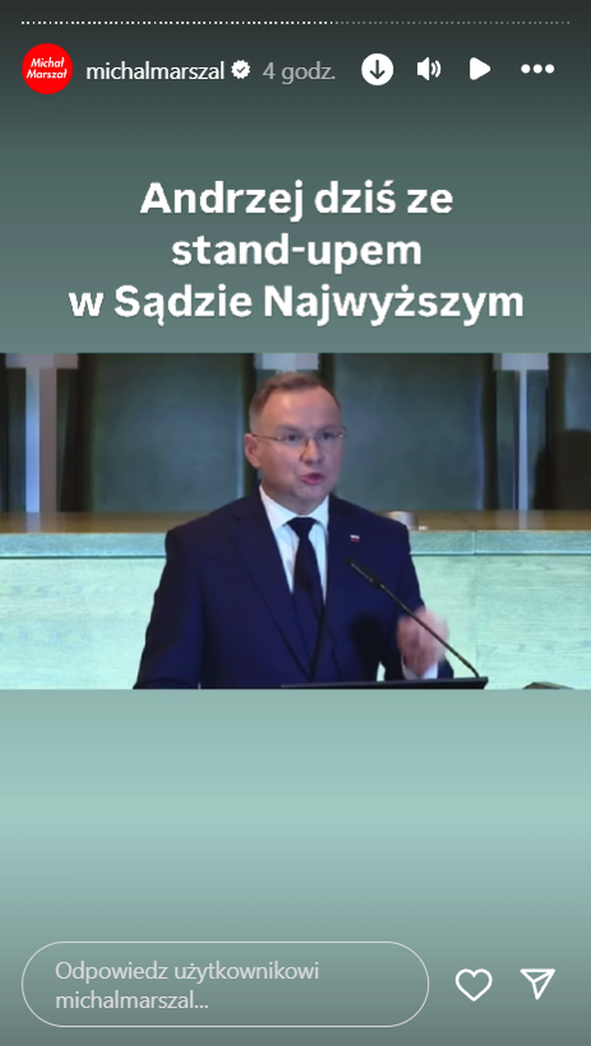 Twardy Andrzej opowiedział dowcip i wybuchł perlistym śmiechem. Wideo ...