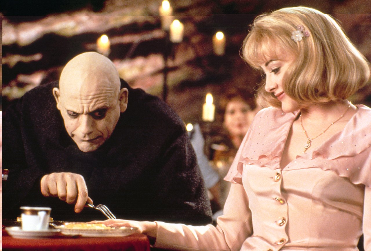 Krzysztof Skiba jako wujek Fester z "Rodziny Addamsów" bawił się z żoną ...