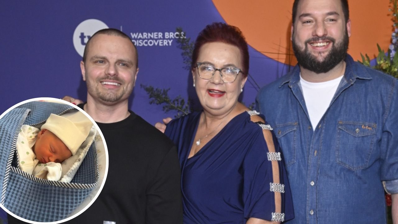 Marcin Hakiel lansował się z niemowlakiem na czerwonym dywanie. Mały ...