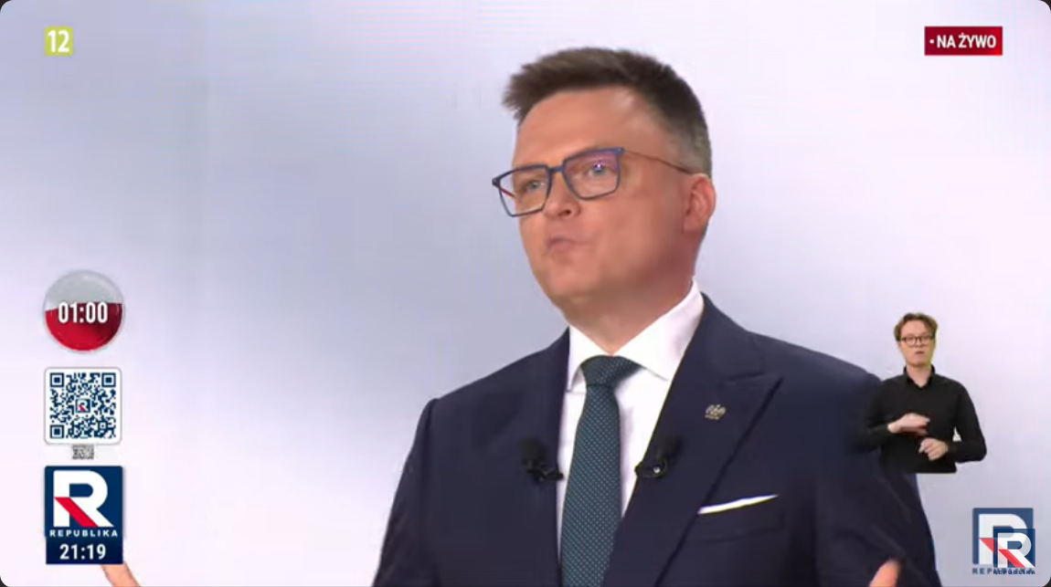 Cyrk na debacie w TV "R": przeorany Sławek przez Adriana z komórką ...