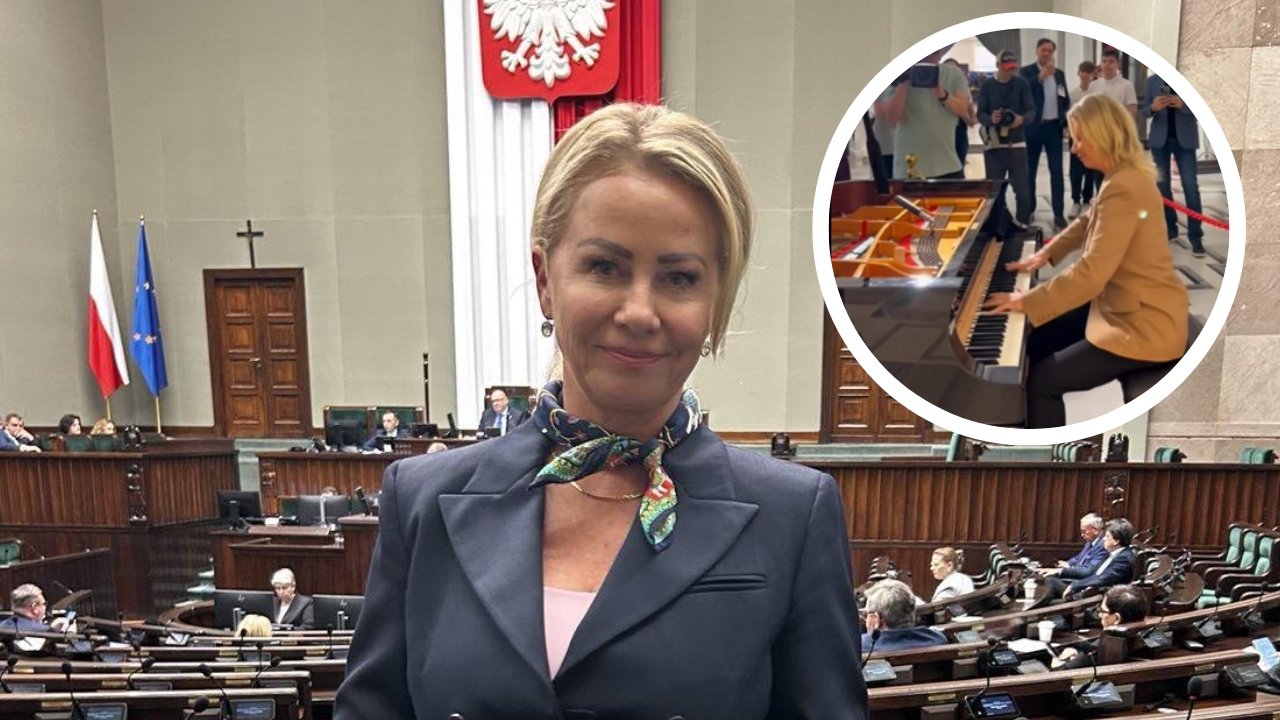 Hołownia postawił fortepian w Sejmie, a ona zagrała na nim Chopina ...