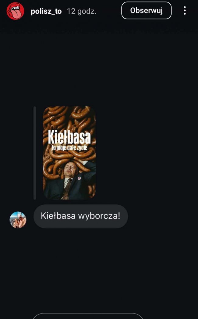 Głodny Karol objadł się kiełbasą i zaliczył wpadkę. Za zły strój trzeba ...